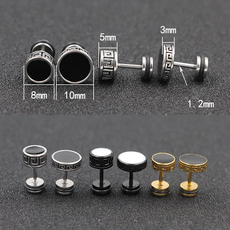 Men's titanium stud earrings store