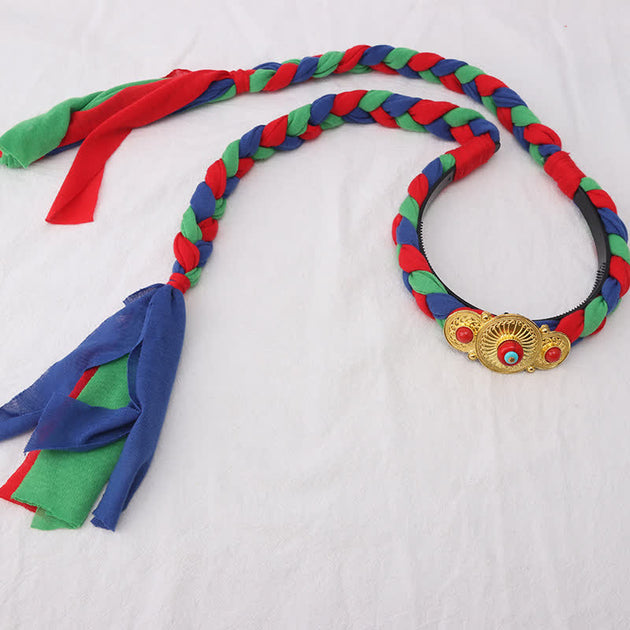 Tibetan Colorful Tassel Beads Hair Decoration Hair Accessories ...