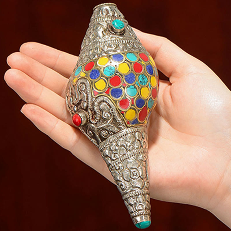 TIBETAN CONCH SHELL-Buddha Stones – buddhastoneshop