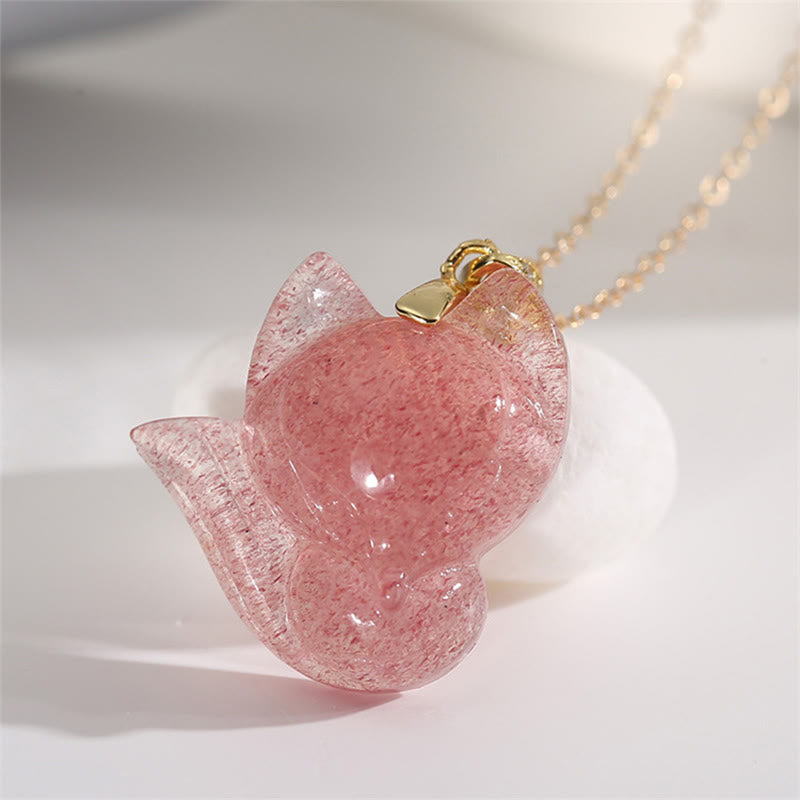 Buddha Stones 925 Sterling Silver Plated 14k Gold Strawberry Quartz Fo ...