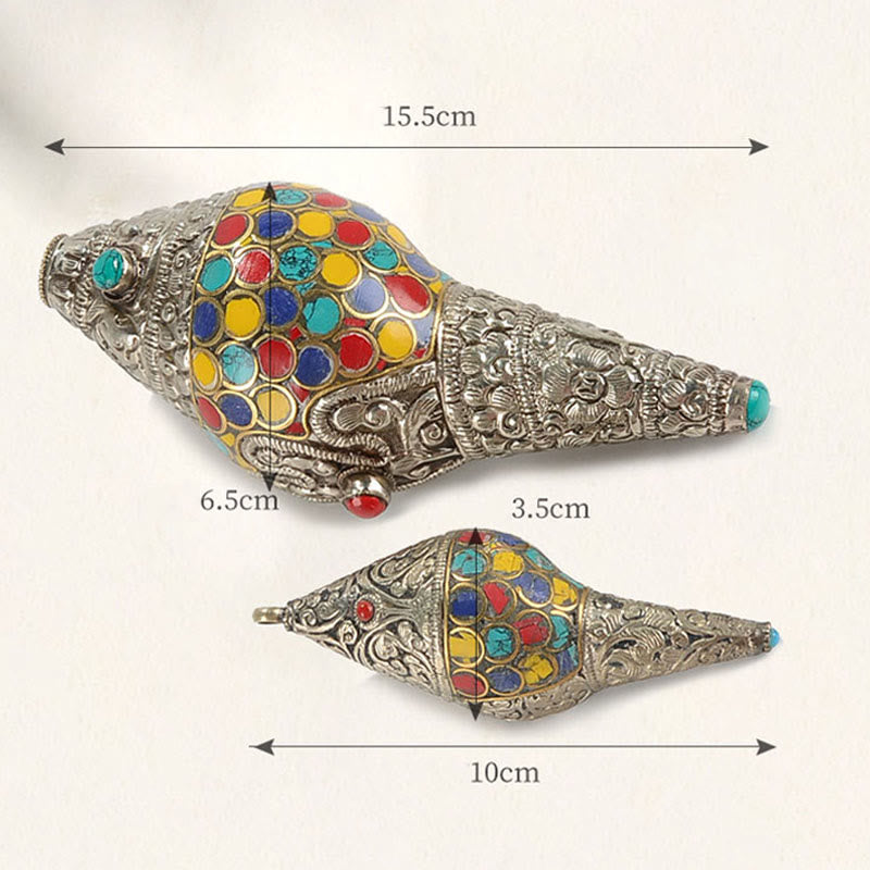 TIBETAN CONCH SHELL-Buddha Stones – buddhastoneshop