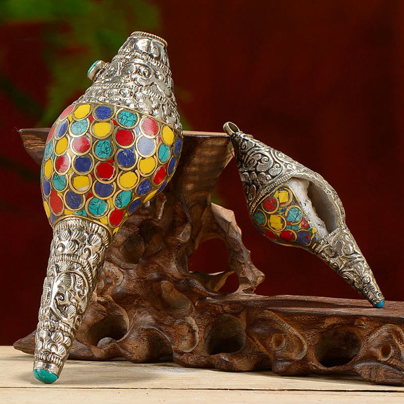 TIBETAN CONCH SHELL-Buddha Stones – buddhastoneshop