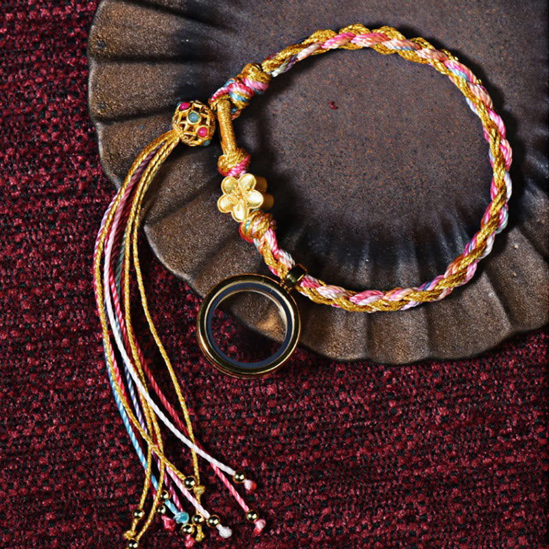 Buddha Stones Tibetan Handmade Luck Colorful String Single Double Wrap ...