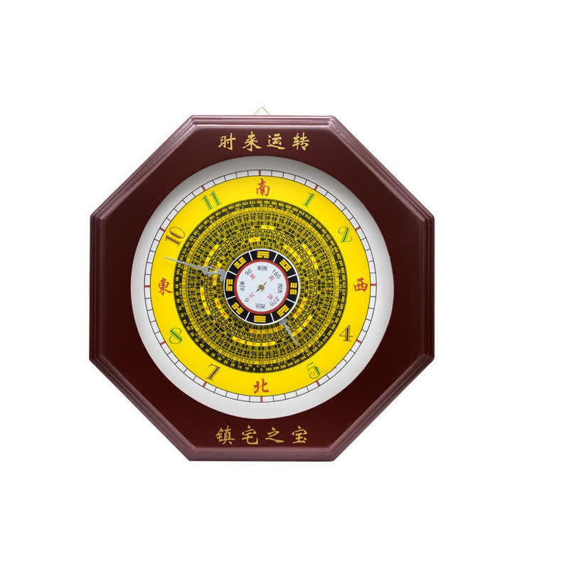 Feng Shui Bagua Map Balance Energy Map Wall Clock – buddhastoneshop