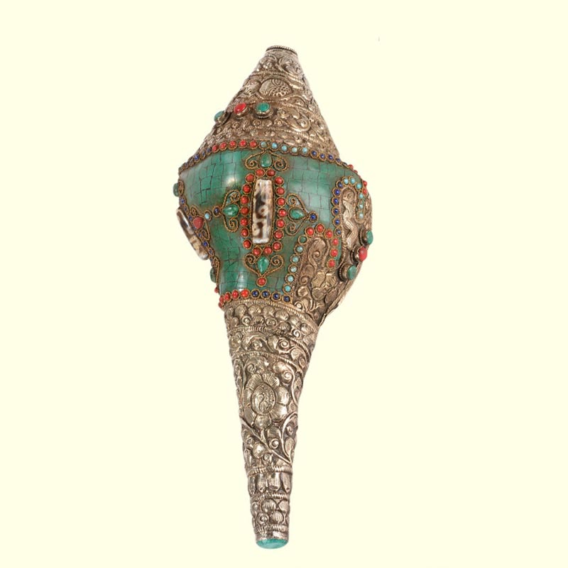 TIBETAN CONCH SHELL-Buddha Stones – buddhastoneshop